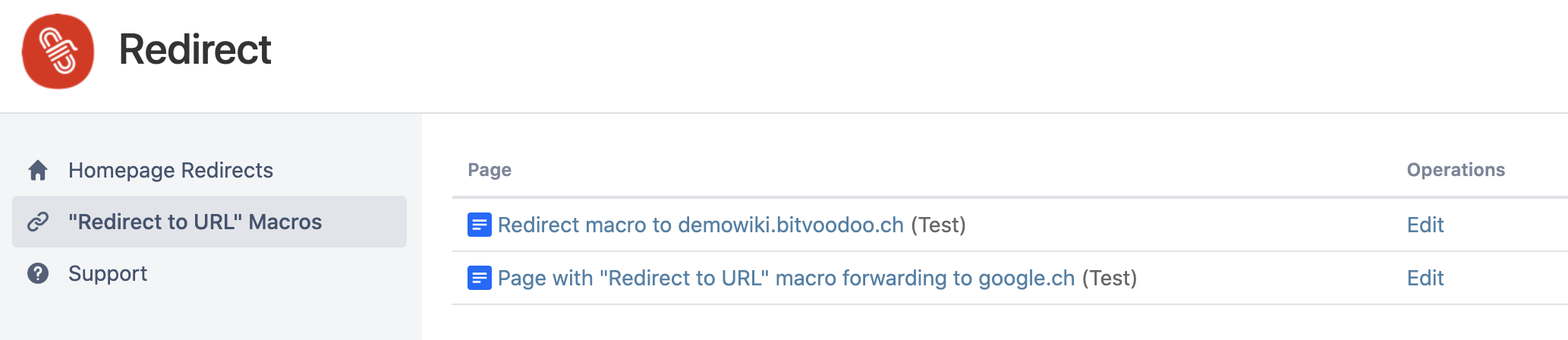 Redirect to URL Macro