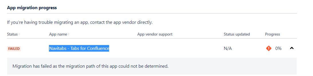 Migrate Navitabs - Tabs for Confluence to Cloud