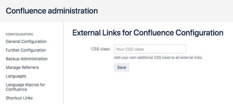 External Links for Confluence